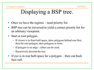 visible surface detection in 3D objects for viewing | PPT