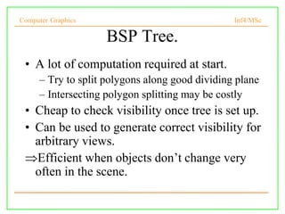 visible surface detection in 3D objects for viewing | PPT