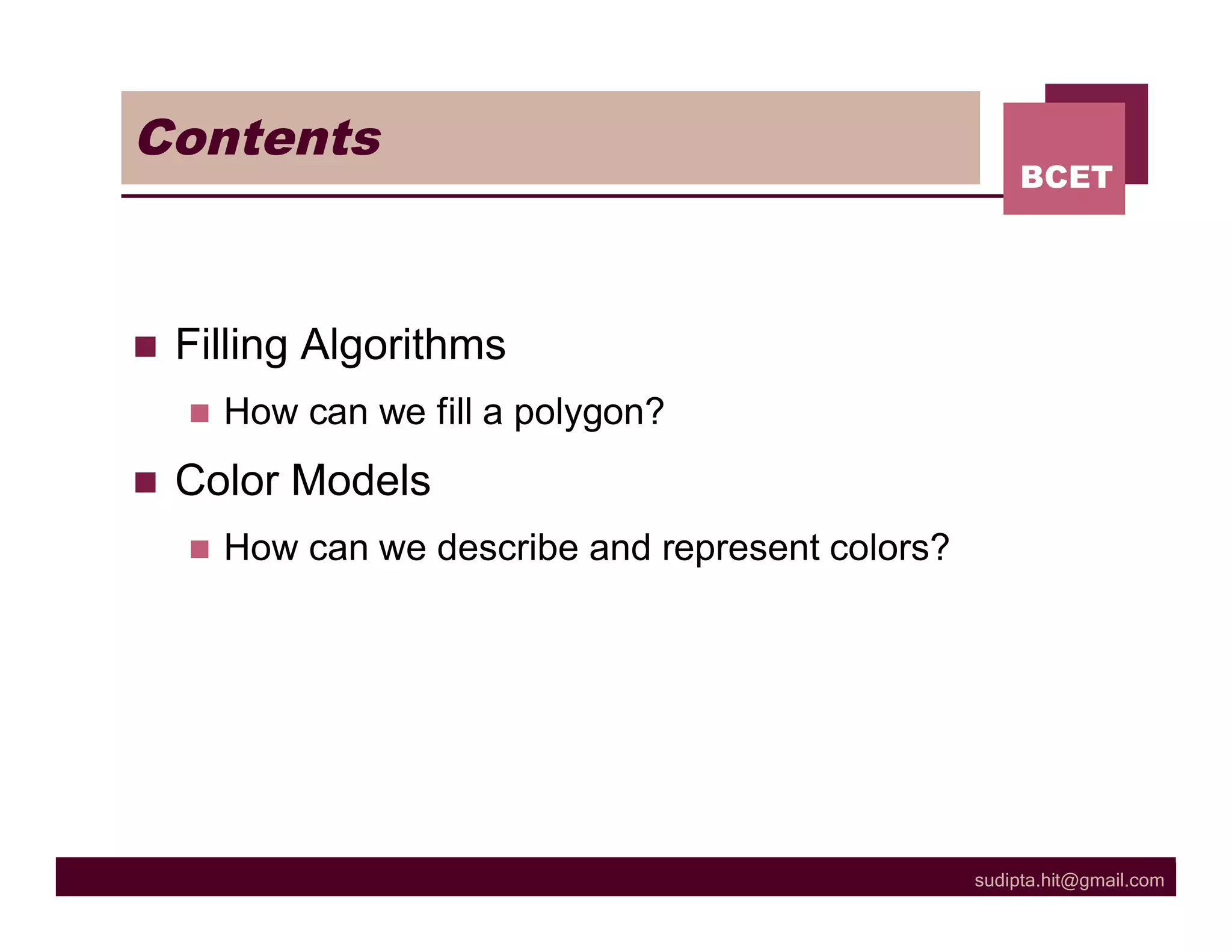 Lect5 filling color_models | PPT
