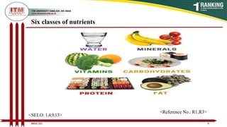 Elements of Nutrition | PPTX