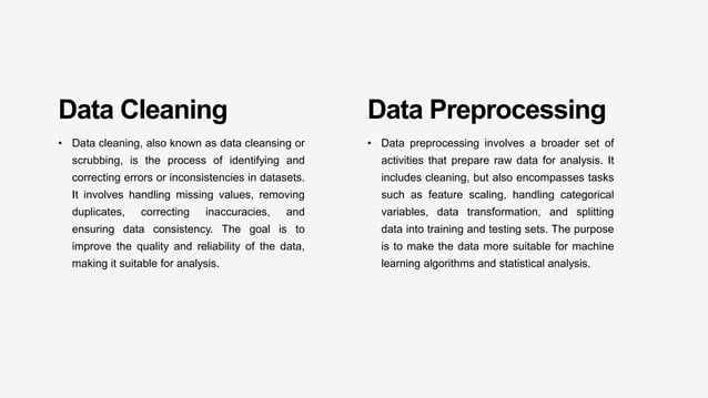 Pandas Data Cleaning And Preprocessing Pptpptx Databases Computer