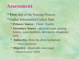 fundamental nursing lecture nursing Process.ppt
