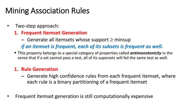 Lect6 Association Rule And Apriori Algorithm