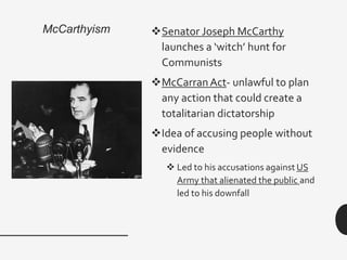 Lect 6 cold war america | PPT