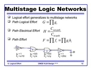 Logical Effort in VLSI design and testing | PPT | Physics | Science