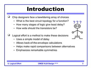 Logical Effort in VLSI design and testing | PPT | Physics | Science