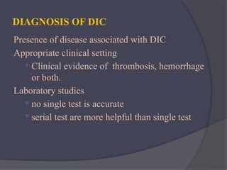 Lymphoma &Disseminated intravascular coagulation | PPT