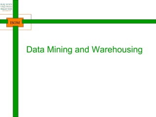 datamining and warehousing ppt | PPT