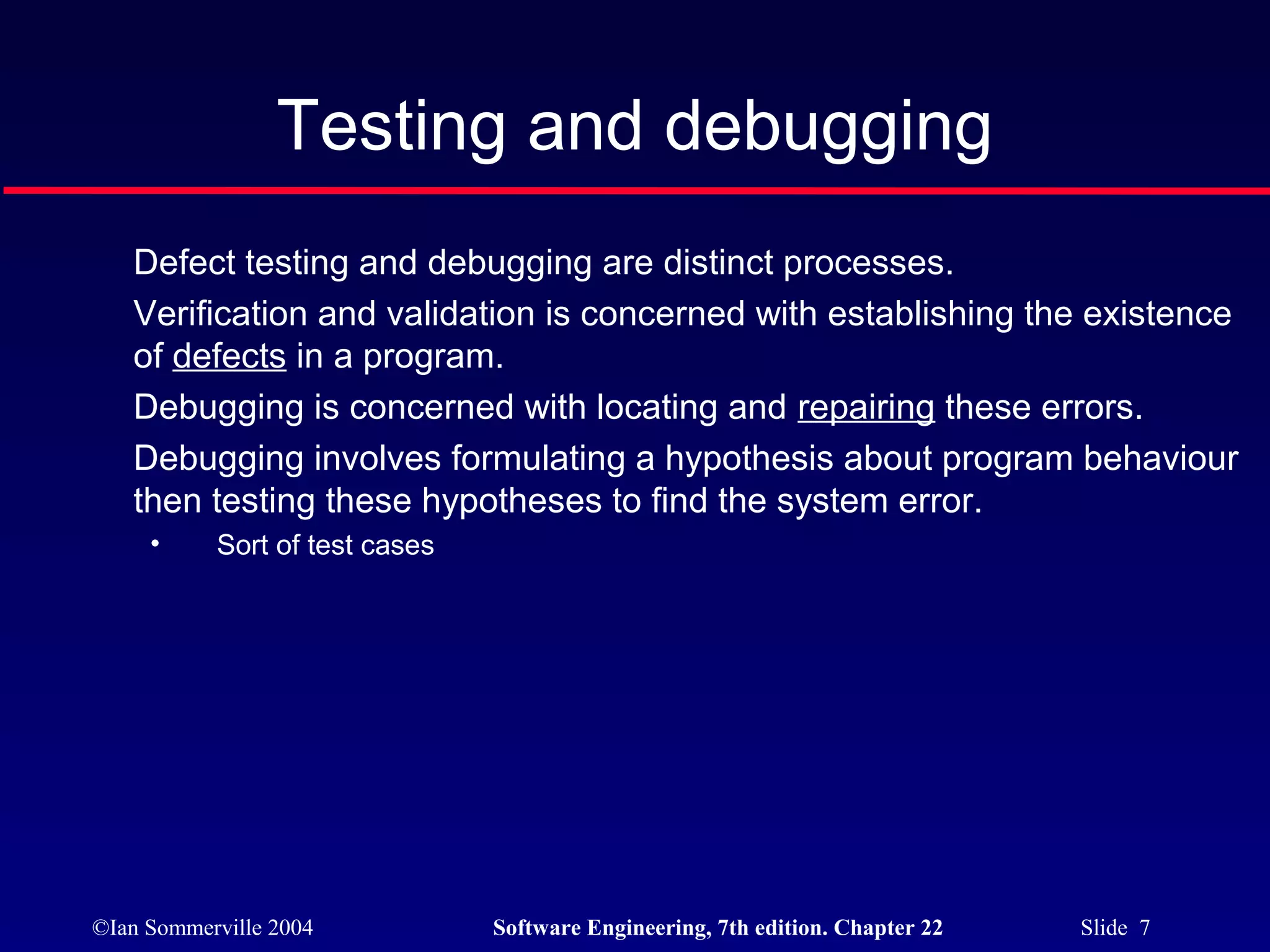Software Verification And Validation Ppt
