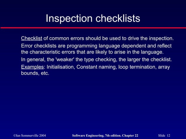 Software Verification And Validation Ppt