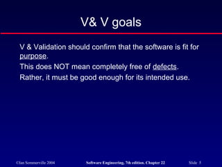 Software Verification & Validation | PPT
