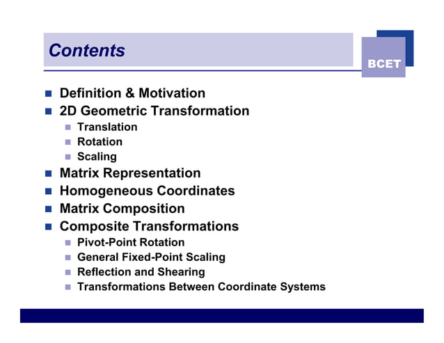 Lect6 transformation2d | PPT