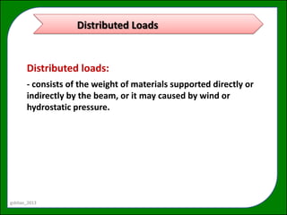 Lect7 Distributed Loads on Beams | PPTX