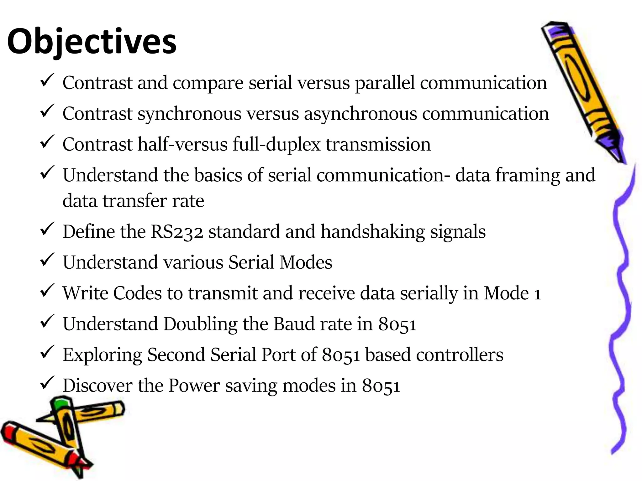 Serial Communication in 8051 | PPTX