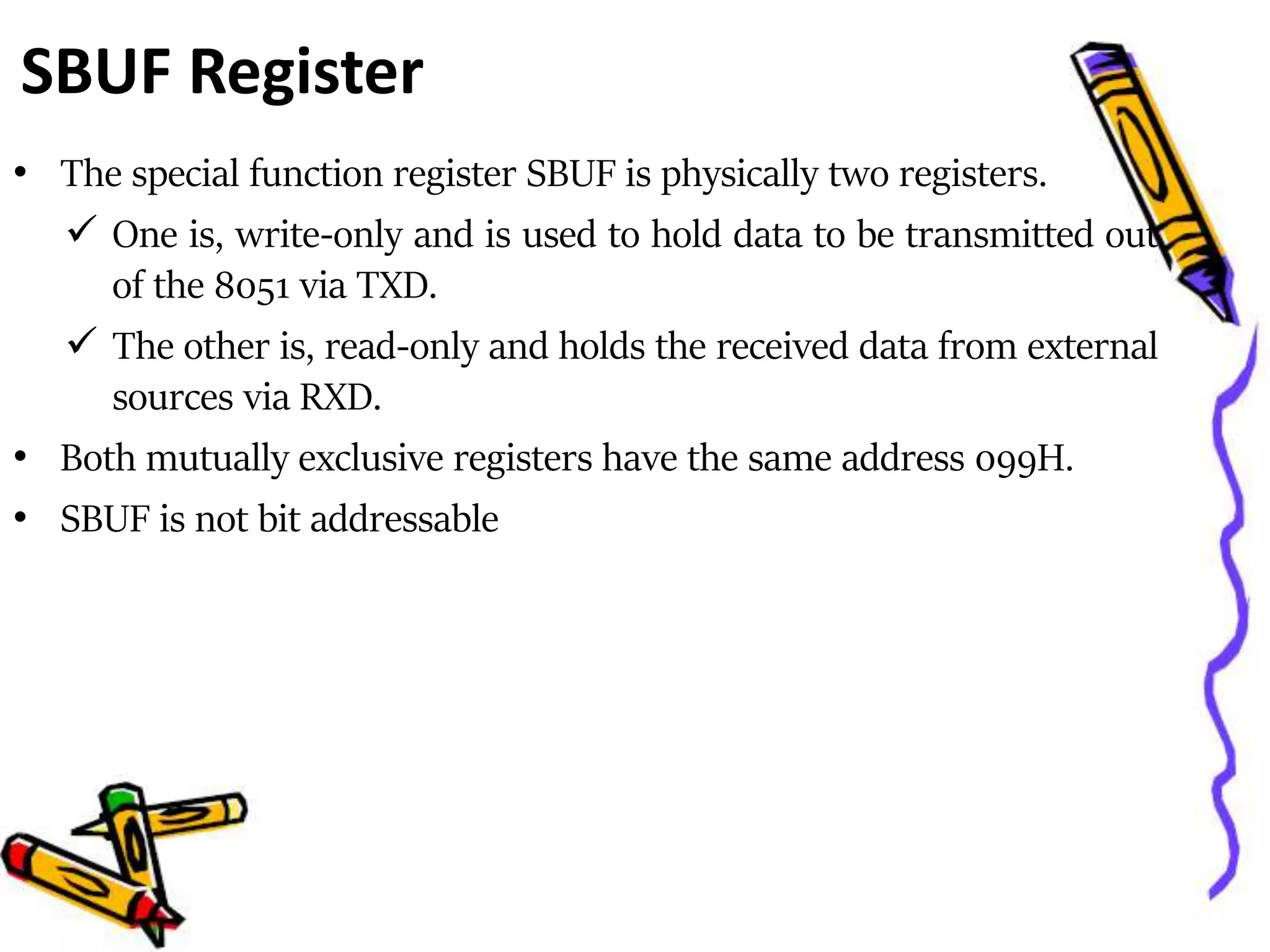 Serial Communication in 8051 | PPTX