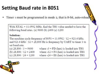 Serial Communication in 8051 | PPTX