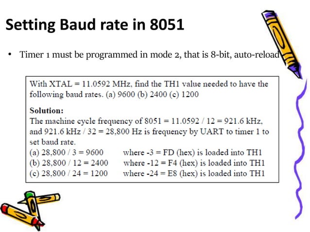 Serial Communication in 8051 | PPTX | Computer Networking | Computing