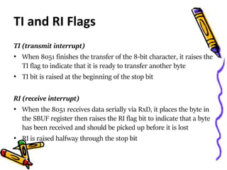 Serial Communication in 8051 | PPTX
