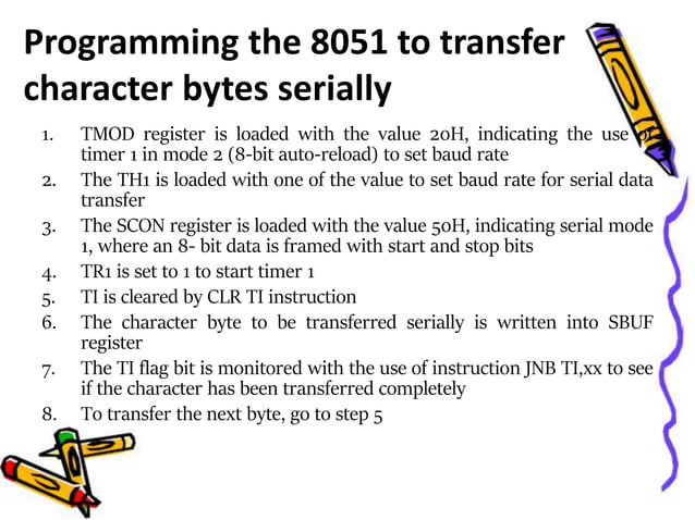 Serial Communication in 8051 | PPTX | Computer Networking | Computing