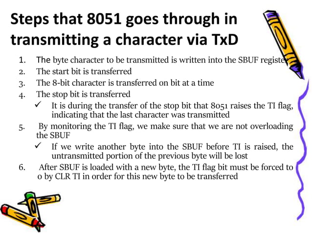 Serial Communication in 8051 | PPTX | Computer Networking | Computing