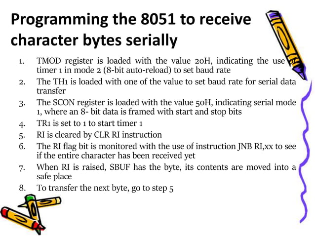 Serial Communication in 8051 | PPTX | Computer Networking | Computing