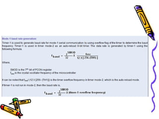 Serial Communication in 8051 | PPTX