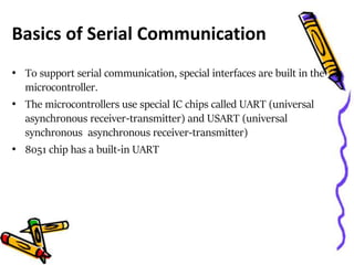Serial Communication in 8051 | PPTX