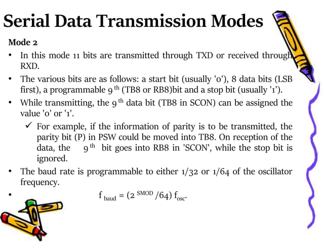 Serial Communication in 8051 | PPT