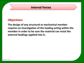 Lect8 Internal Forces | PPTX