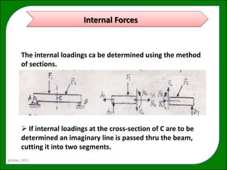 Lect8 Internal Forces | PPTX