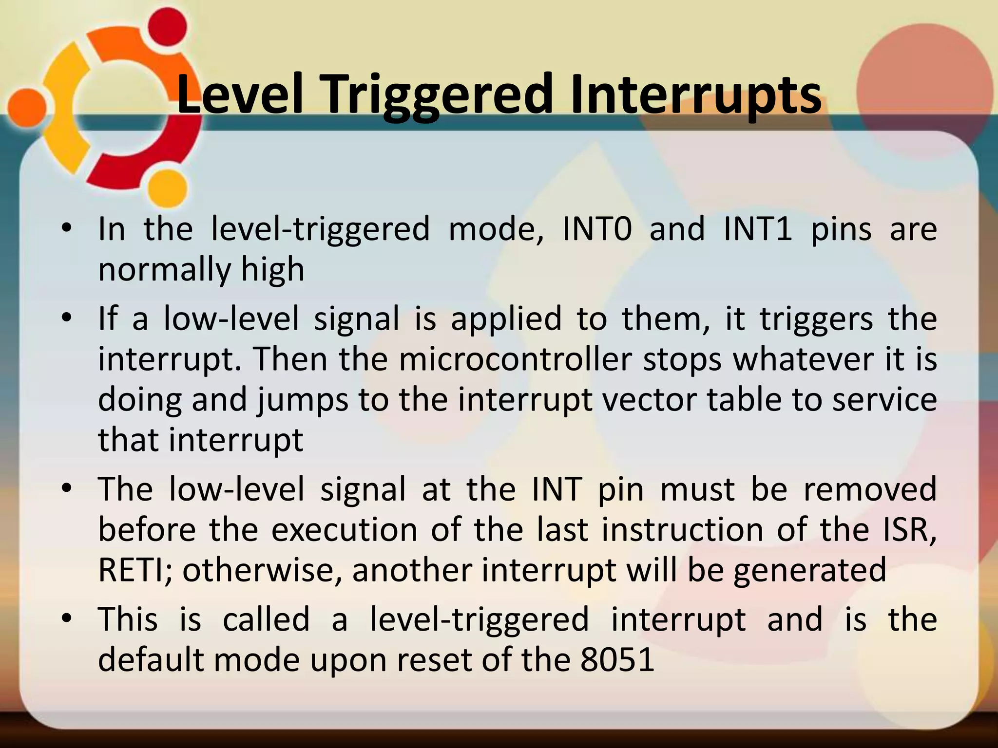 Interrupts in 8051 | PPTX