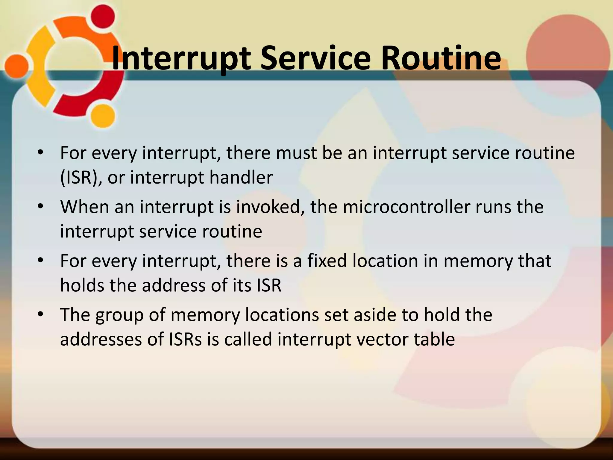 Interrupts in 8051 | PPTX