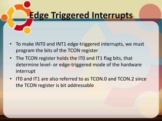 Interrupts in 8051 | PPTX