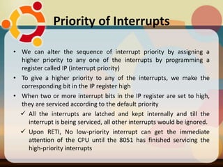 Interrupts in 8051 | PPTX