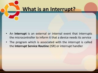 Interrupts in 8051 | PPTX