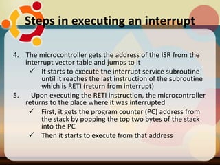 Interrupts in 8051 | PPTX