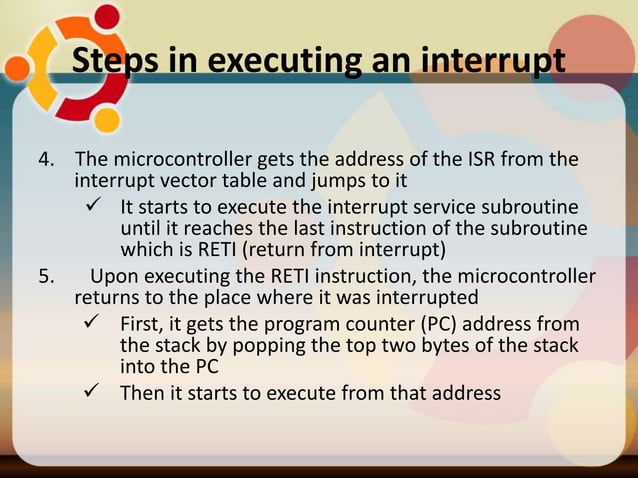 Interrupts in 8051 | PPTX