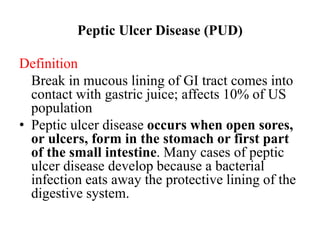 Lecture 8. peptic ulcer.pptx Adult Health | PPT