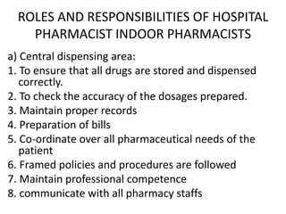 pharmacy practice in hospital | PPTX