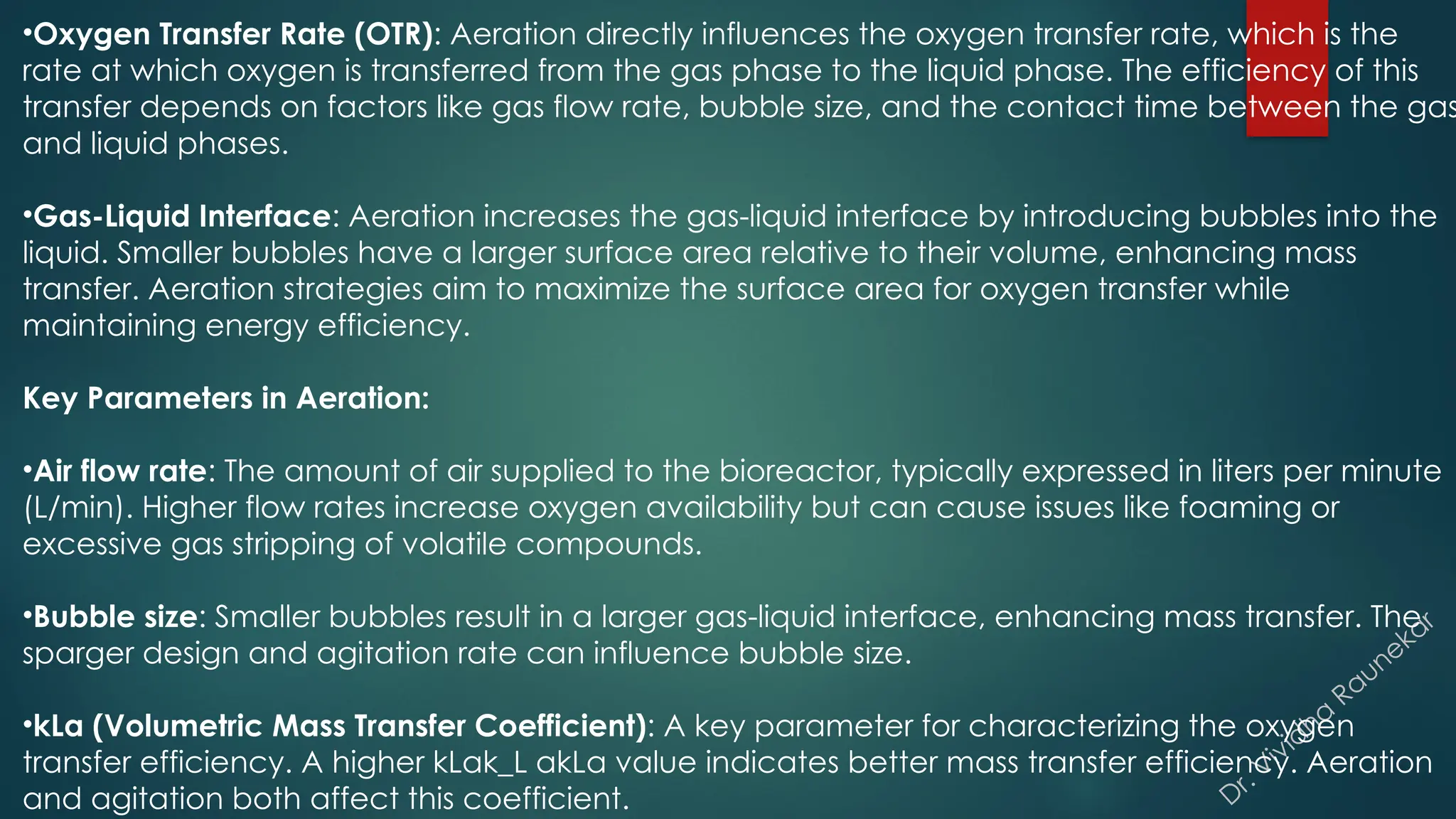 Mass transfer in bioreactors: Aeration and agitation- Importance | PPTX
