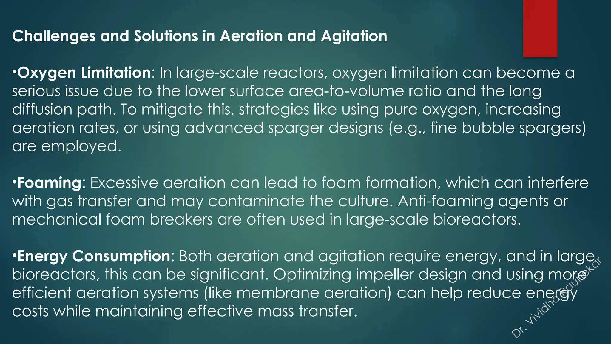 Mass transfer in bioreactors: Aeration and agitation- Importance | PPTX
