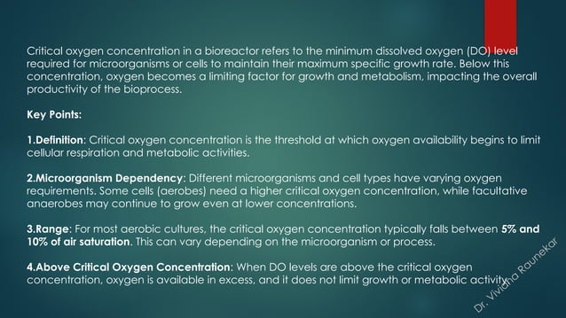 Mass transfer in bioreactors: Aeration and agitation- Importance | PPTX