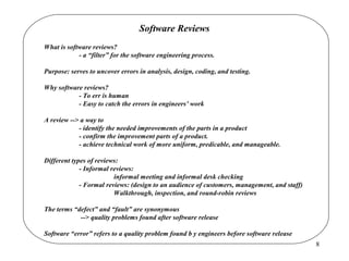 Software Quality Assurance | PPT