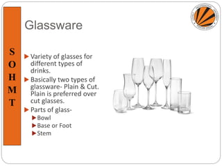 Equipment Glassware_ Linen_ Furniture.ppt