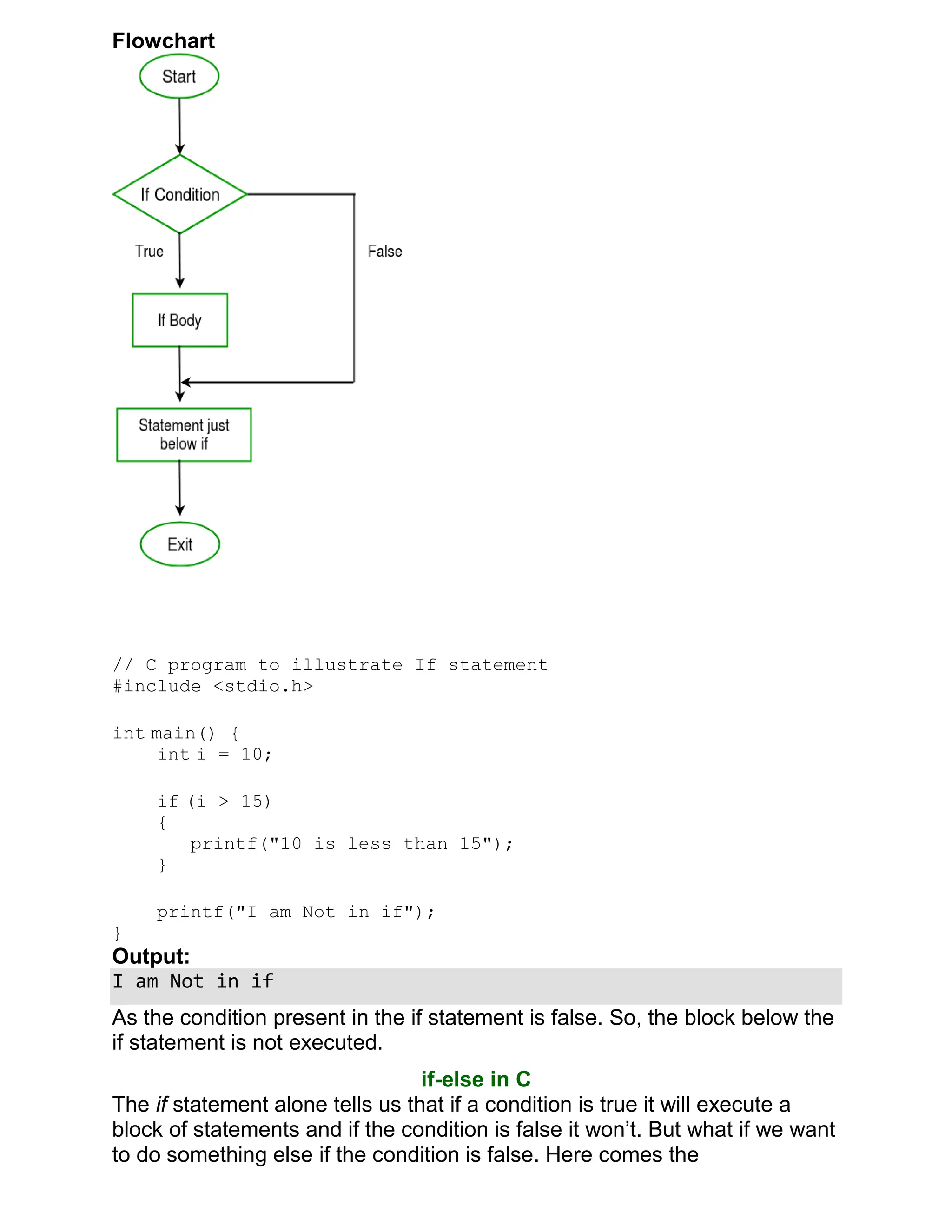 Control structure and Looping statements | PDF