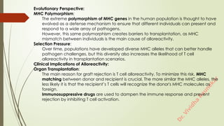 Self MHC (Major Histocompatibility Complex) restriction | PPTX