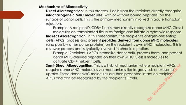 Self MHC (Major Histocompatibility Complex) restriction | PPTX