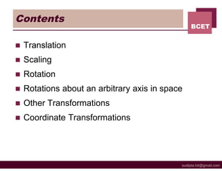 Lect9 transformation3d | PDF