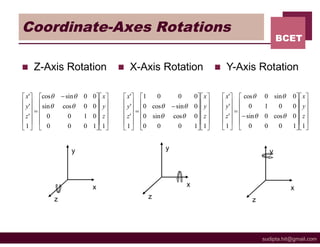 Lect9 transformation3d | PDF