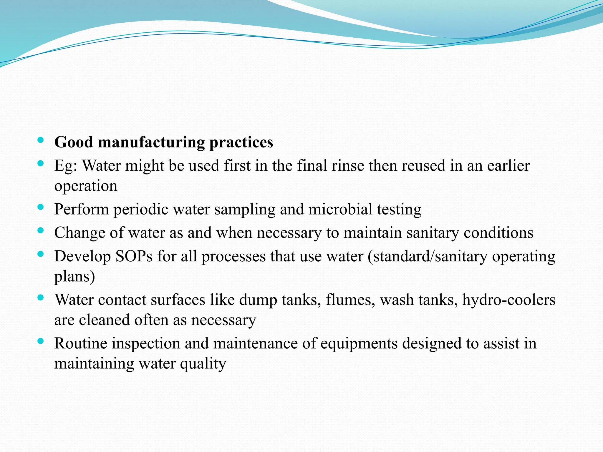 Role of water and its significance in Food Processing | PPTX